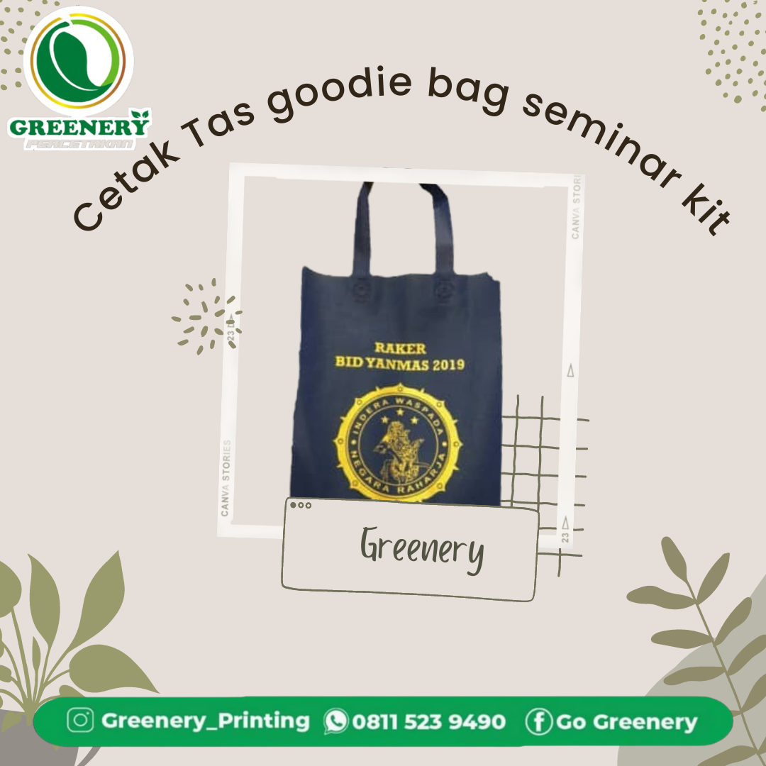 Pengadaan Cetak Tas goodie bag seminar kit Pulang pisau Hub 0811 5239 ...