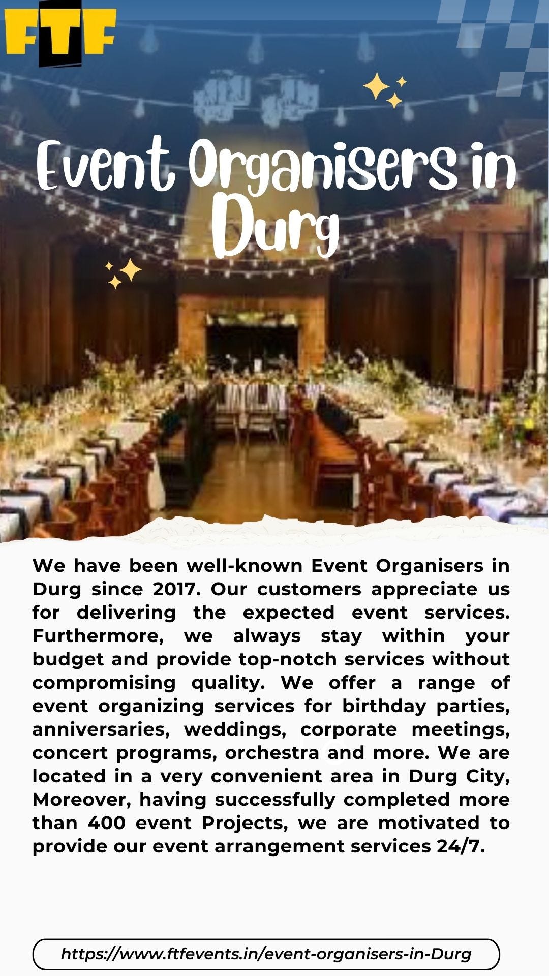 Event Organisers in Durg. We have been well-known Event… | by FTF ...