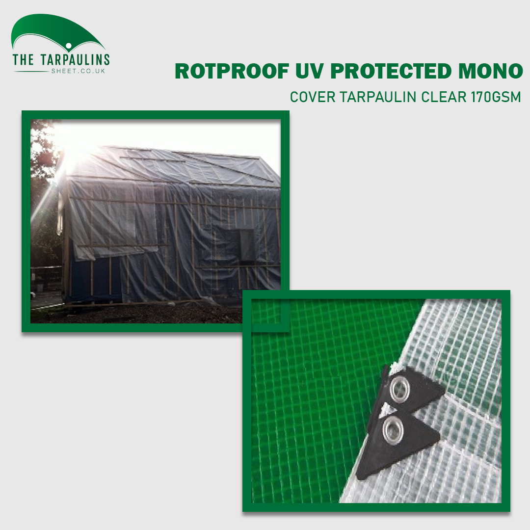ROTPROOF UV-PROTECTED MONO COVER TARPAULIN CLEAR 170GSM - Tarpaulin ...
