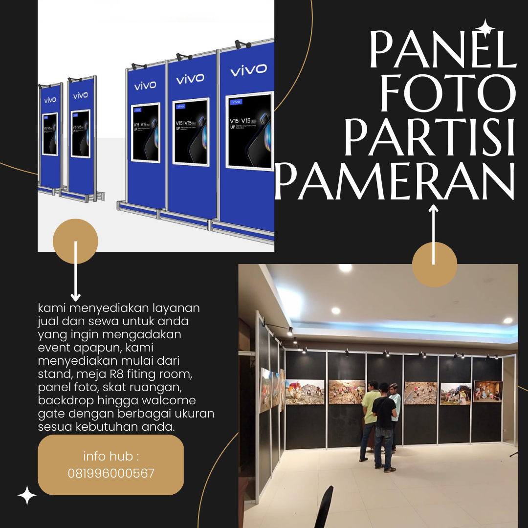 jual dan sewa partisi pameran panel foto | panel foto lukisan | panel foto kesenian 081996000567 ...