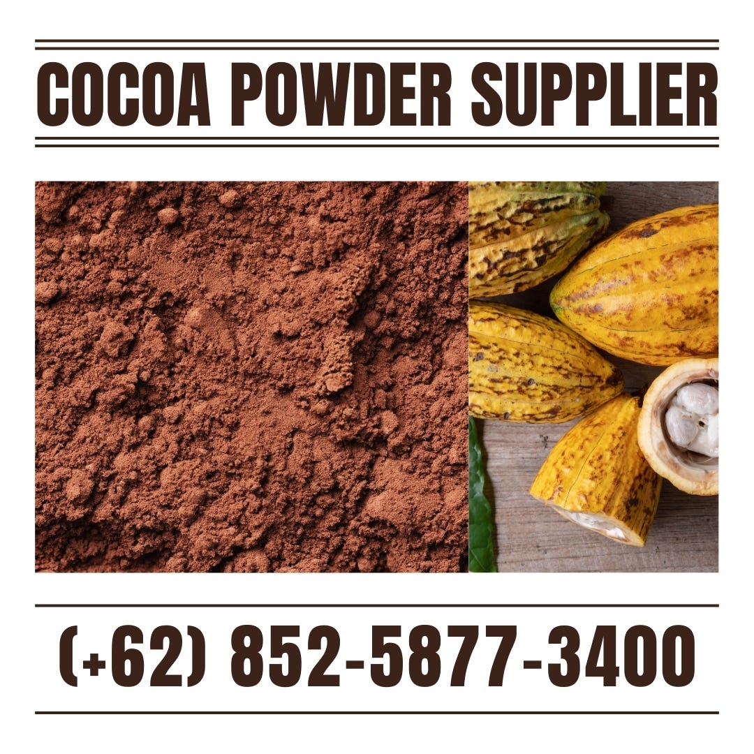 GOOD QUALITY!! (+62) 852–5877–3400, Supplier Of Quality Cocoa Powder In Netherlands, Supplier Of ...
