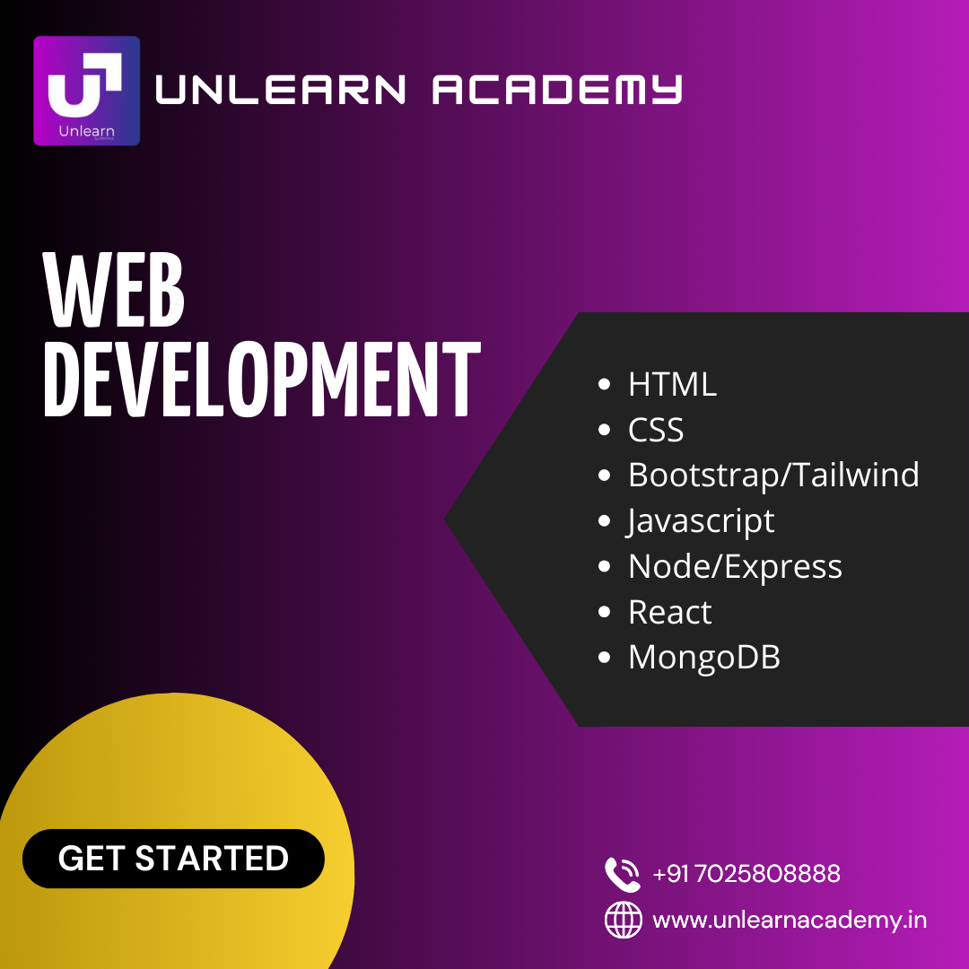 Learn the Best Web Development Course at Unlearn Academy | by Kailasnath | Aug, 2024 | Medium