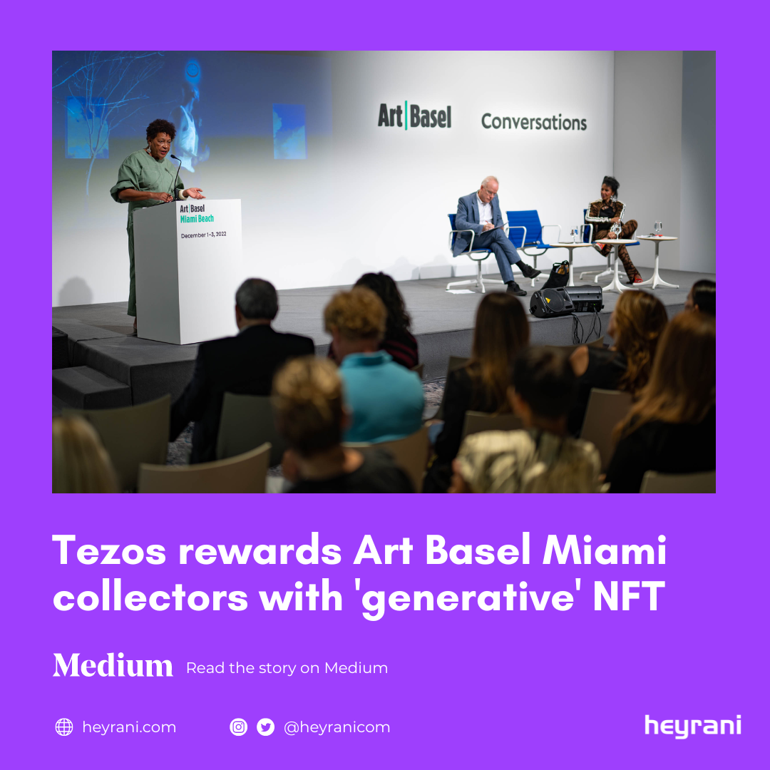 Tezos rewards Art Basel Miami collectors with ‘generative’ NFT | by ...