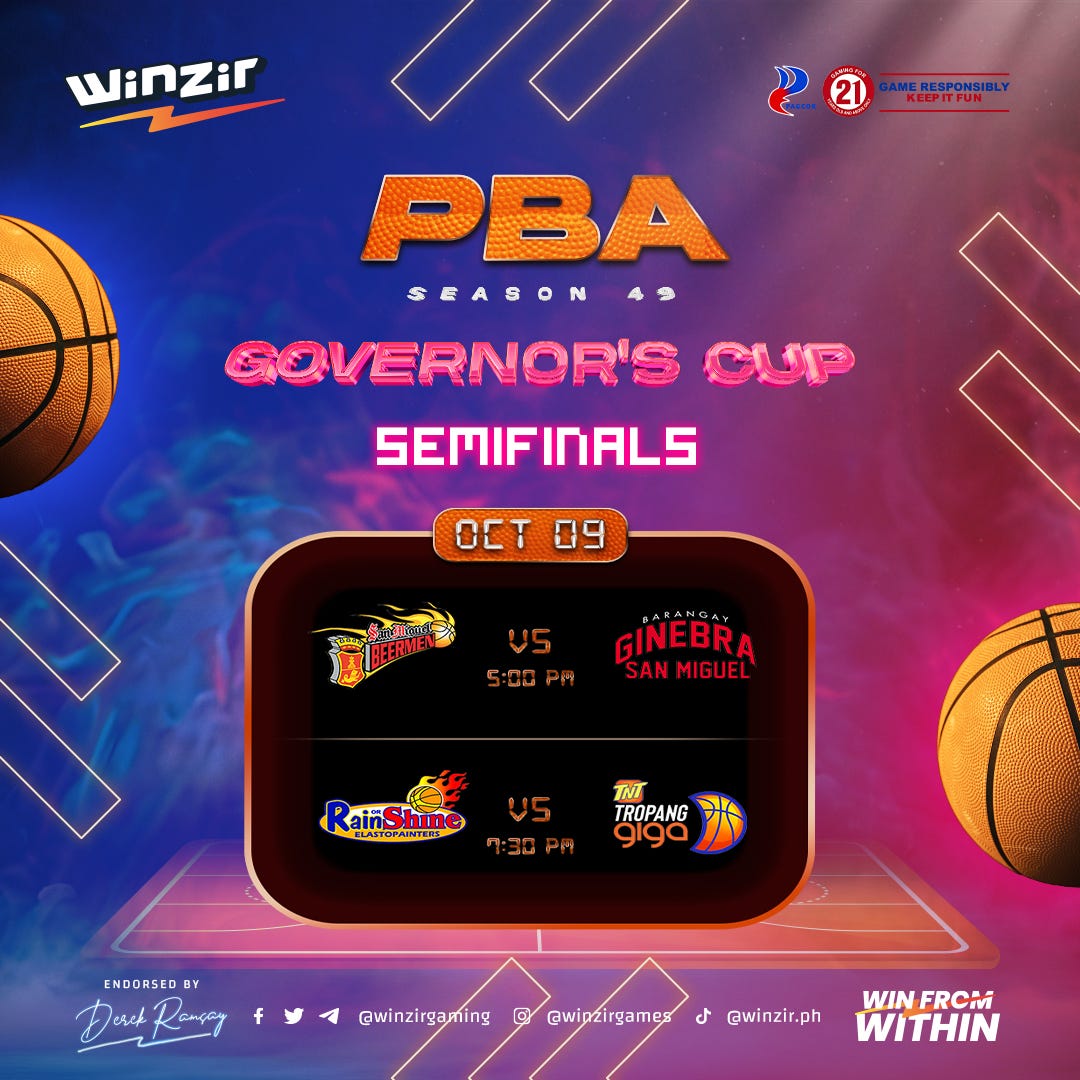 PBA Governor’s Cup Semifinals. The PBA Governor’s Cup Semifinals are… | by WinZir Gaming | Oct ...