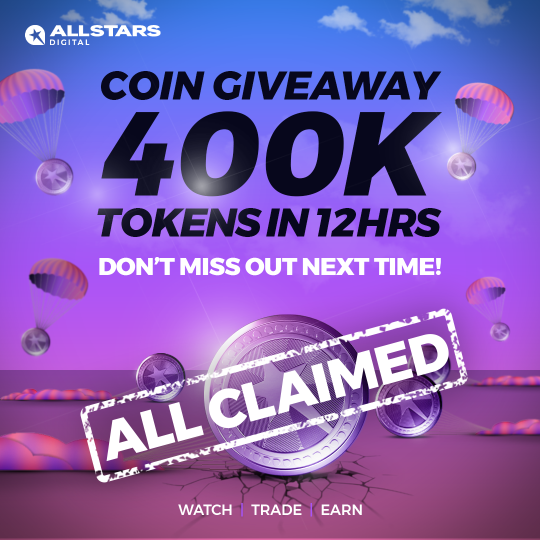 ALL CLAIMED! 400k tokens in 12 hours! - AllStars Digital - Medium