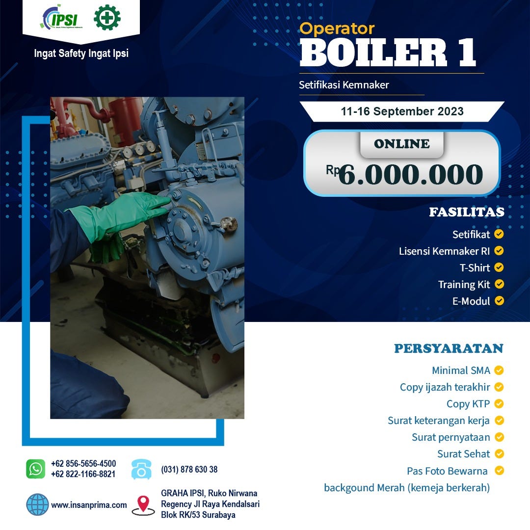 OPERATOR BOILER KELAS 1 TERBAIK WA : (0856-5656-4500) (0822-1166-8821 ...