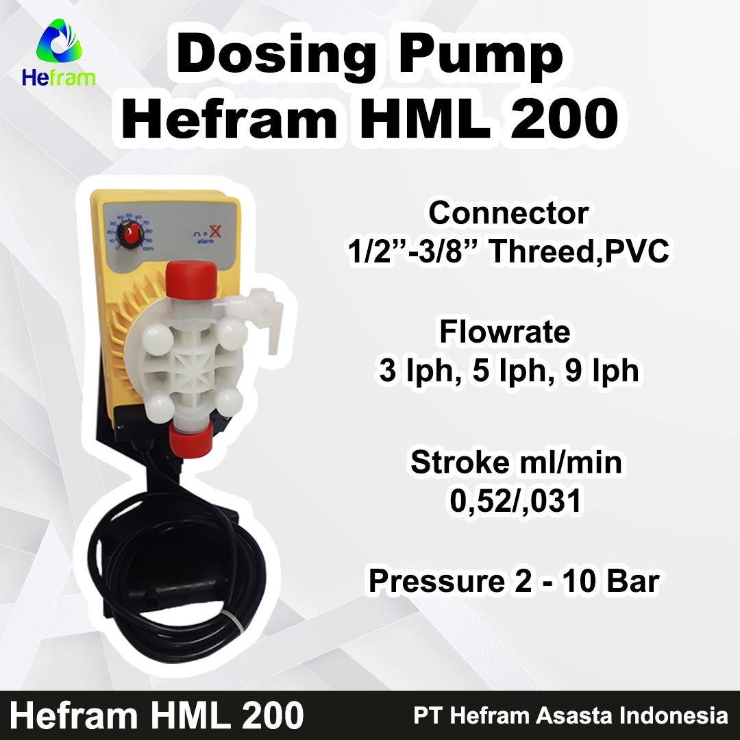 Dosing Pump DWG — Hefram HML 200 - Ikhsanhefram - Medium