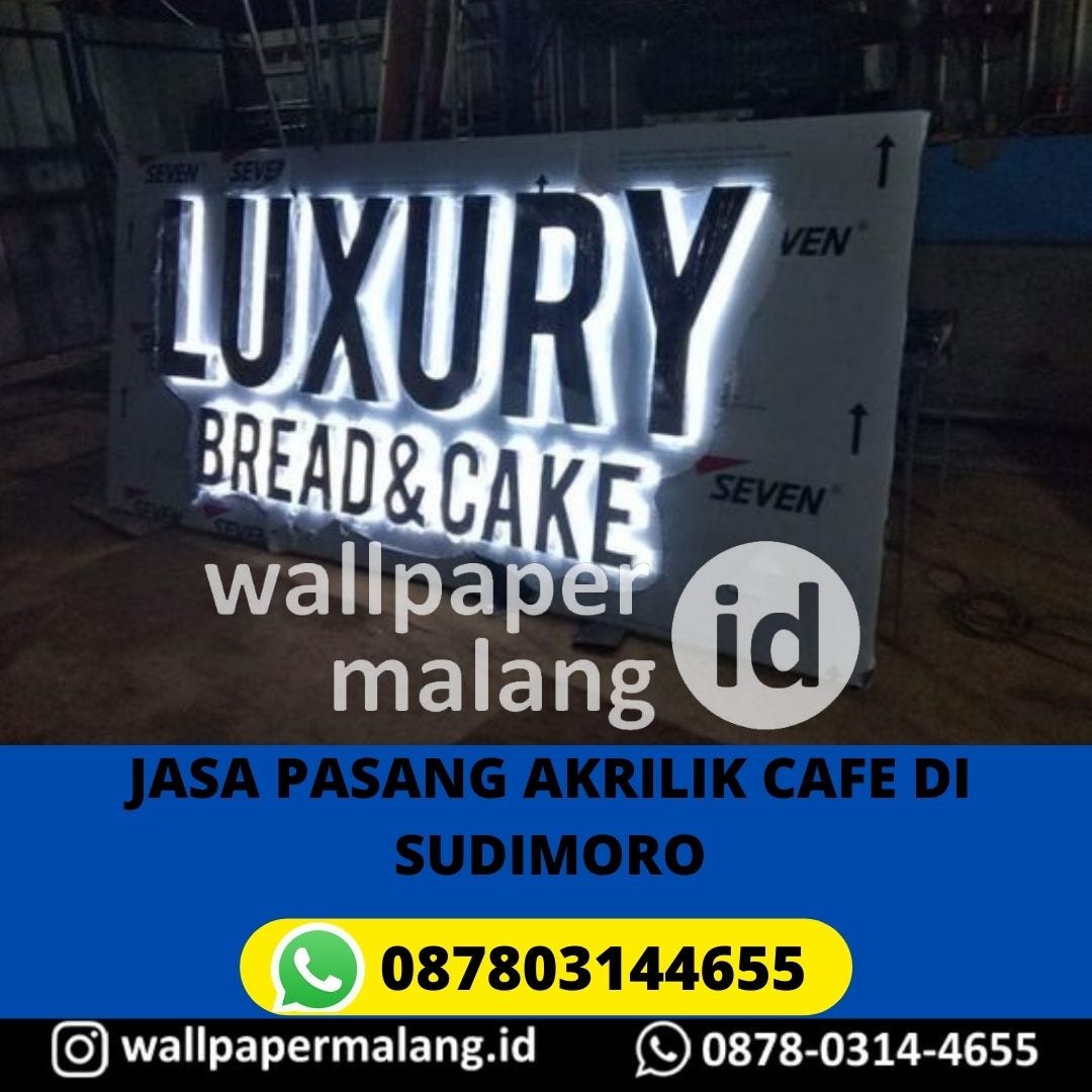 JASA PASANG AKRILIK CAFE DI SUDIMORO JASA PEMBUATAN HURUF TIMBUL LOGO ...