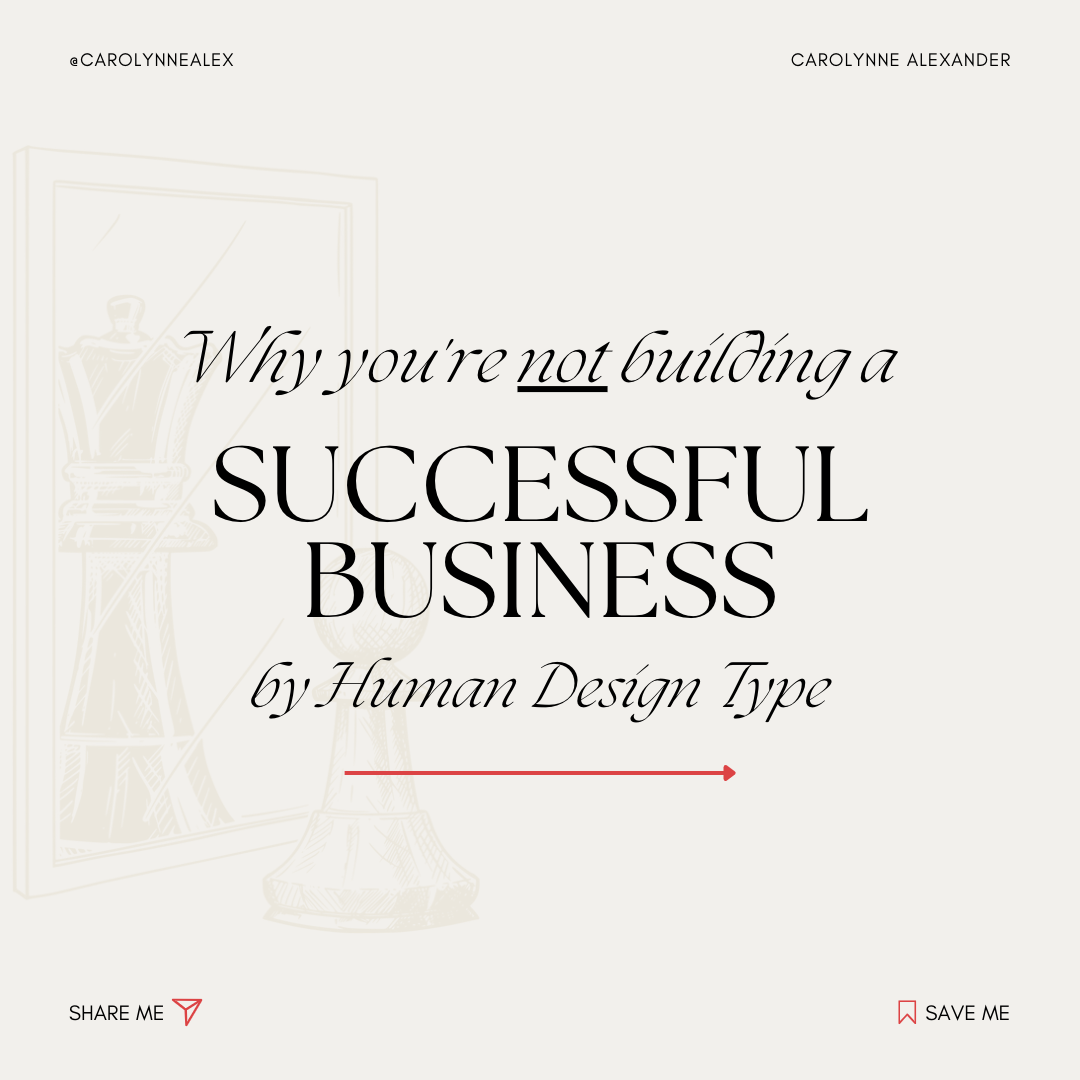 Why you’re NOT building a SUCCESSFUL BUSINESS by #HumanDesign Type | by ...