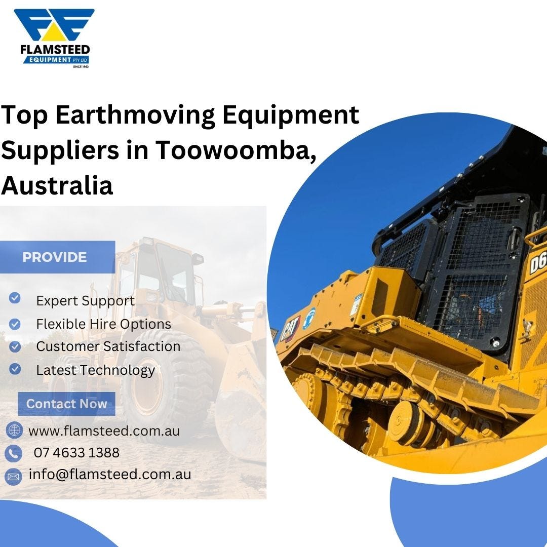 Top Earthmoving Equipment Suppliers in Toowoomba, Australia - Flamsteed ...