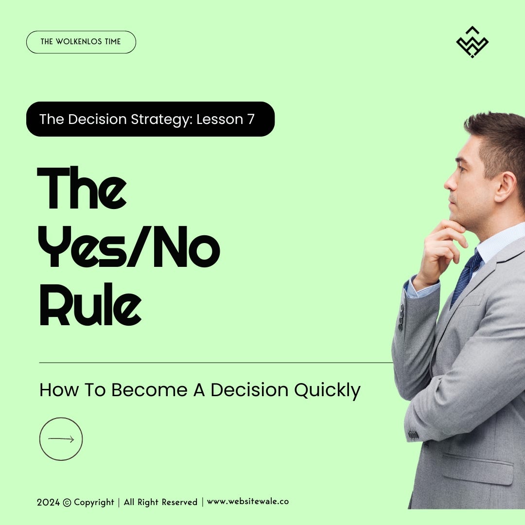 The Yes/No Business Rule - Website Wale - Medium