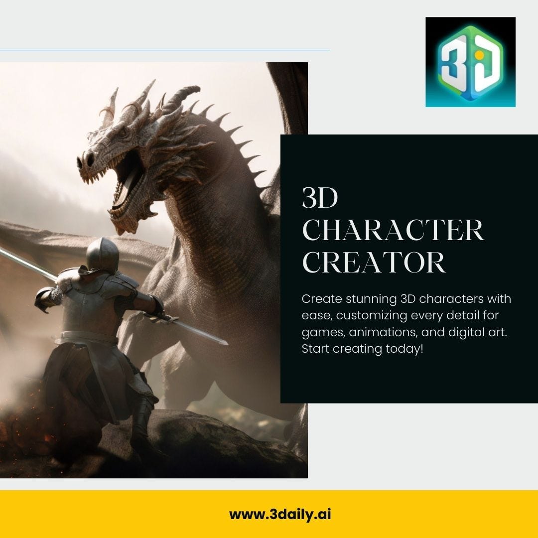 3D Character Creator | 3D Game Assets - 3DAiLY - Medium