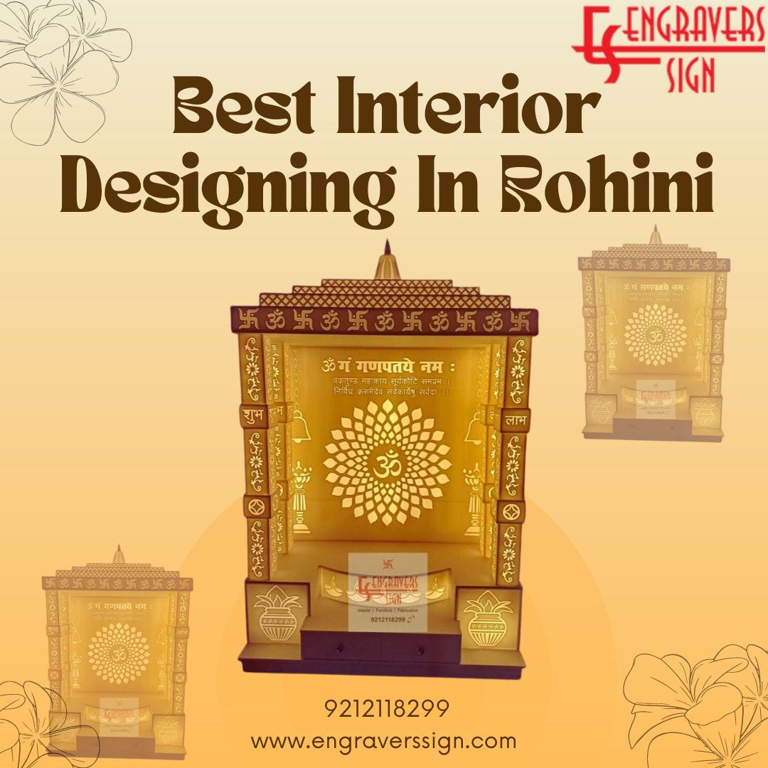 Best Interior Designing In Rohini - Engravers Sign - Medium