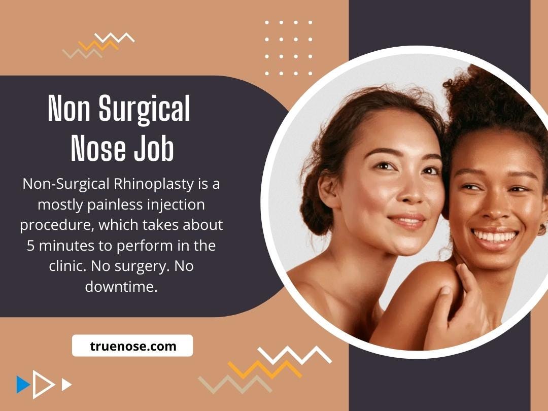 Non-surgical nose job before and after | by TrueNose | Medium