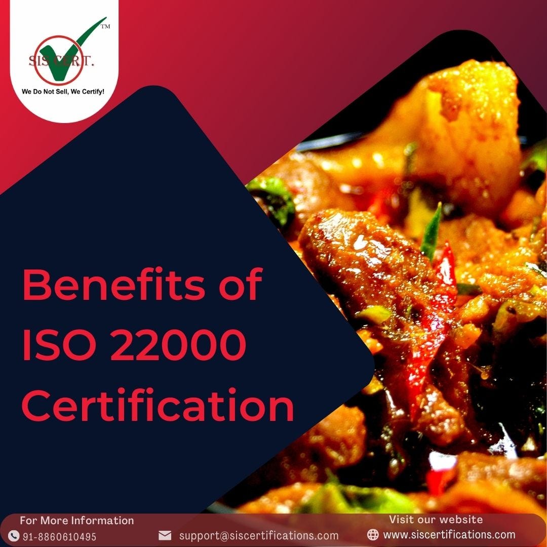 Benefits of ISO 22000 Certification | by Elisha | Medium