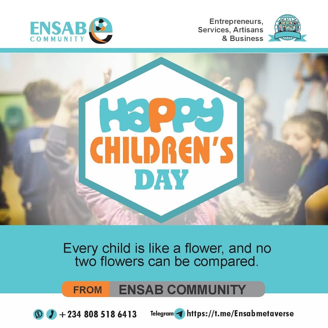 ENSAB COMMUNITY Specially celebrates with Children all over the World ...