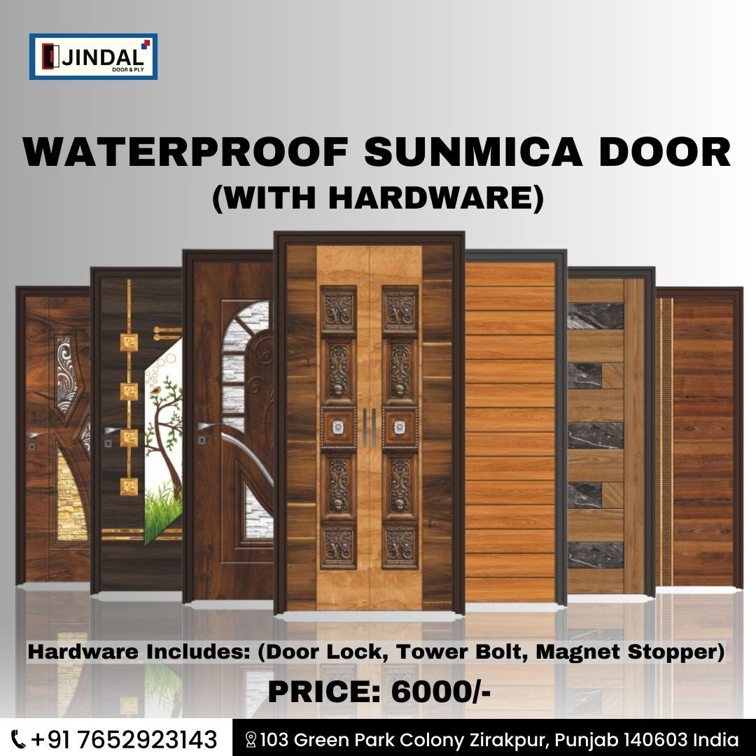 Waterproof Sunmica Door With Free Hardware Jindal Door And Ply Medium