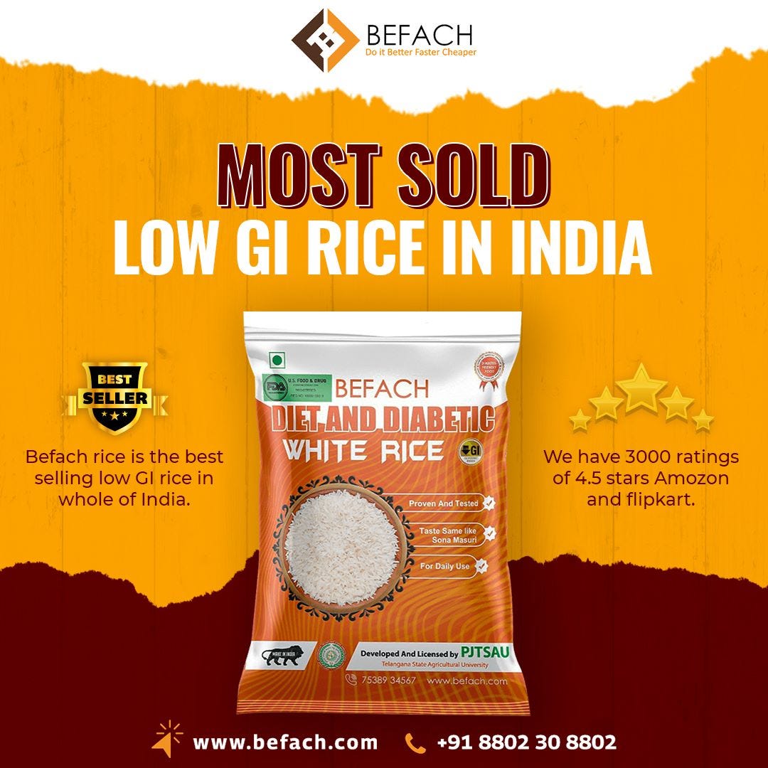 Diabetic Rice In Hyderabad | Befach.com - Befachcom - Medium