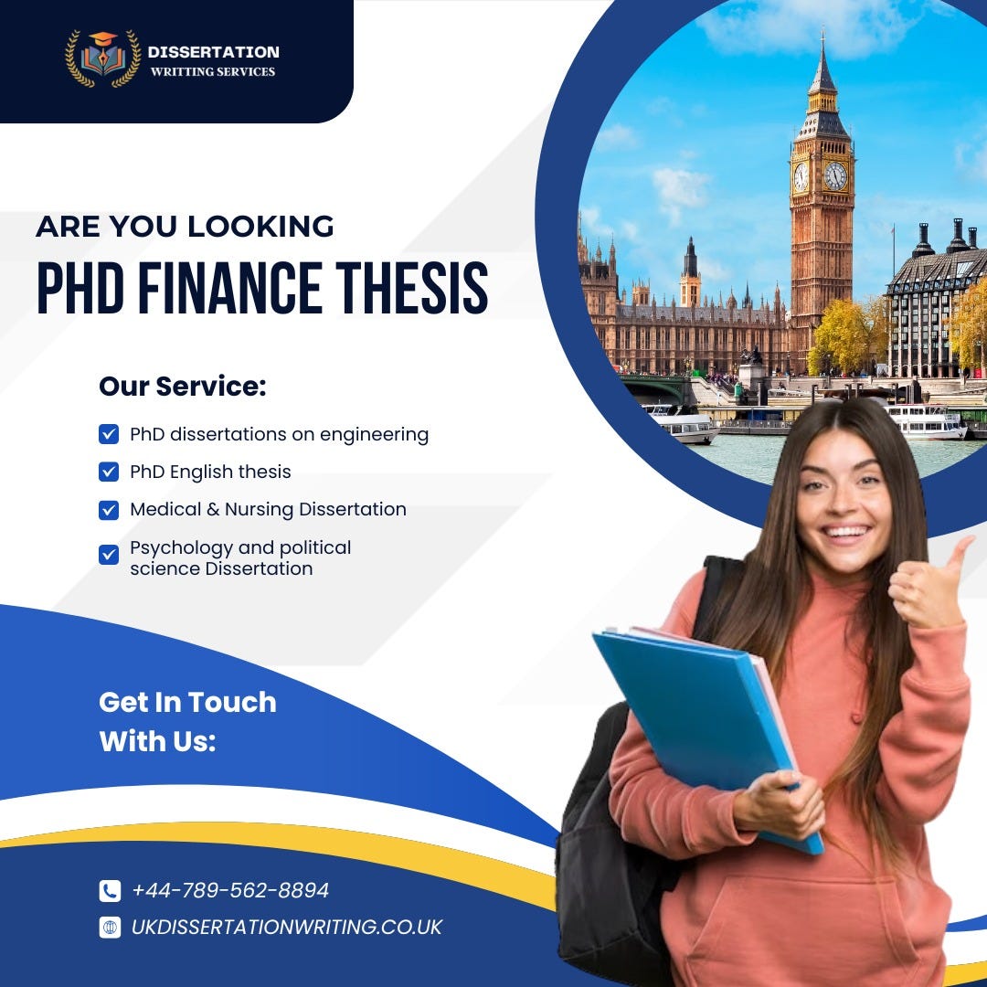 PHD Finance Thesis writing services - Academic Help With British ...