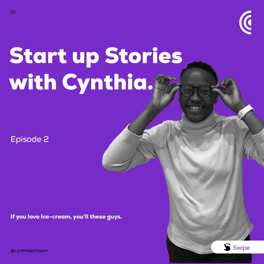 Start-up Stories with Cynthia — Episode 2 | by Cynthia E. Chisom | Medium
