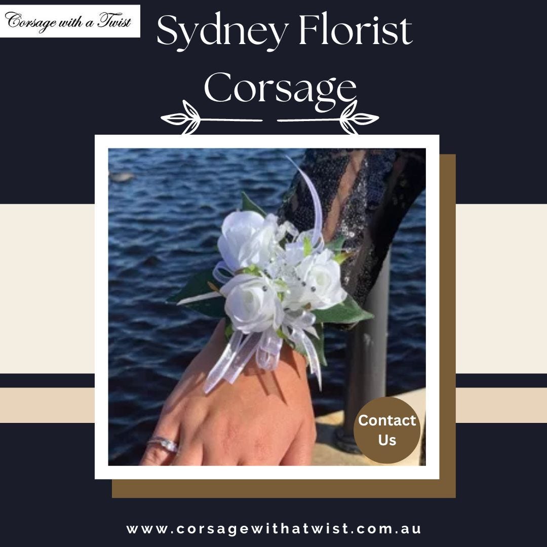 Sydney Florist Corsage is the perfect finishing touch for any outfit ...