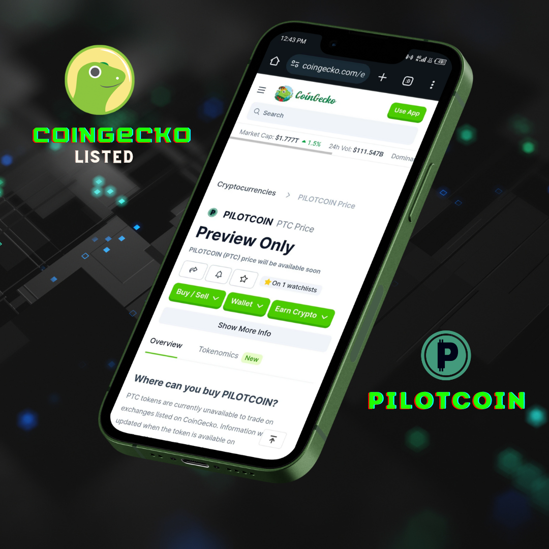 PILOTCOIN LISTED ON COINGECKO. PTC | by Crypto Master | Medium