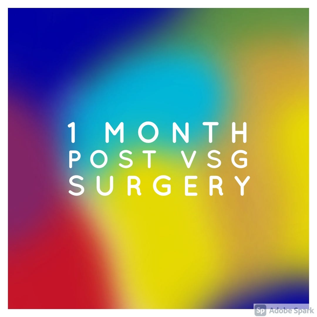 1 Month Post Op. Well I have made it one month out from… | by Talicia ...