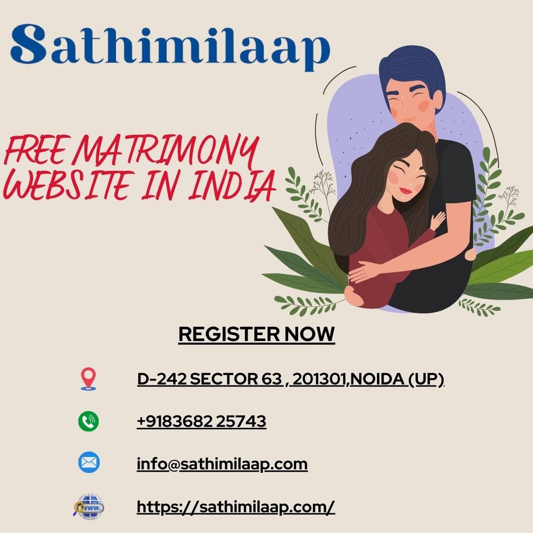 Free Matrimony Website In India - Jamesashnerusa - Medium