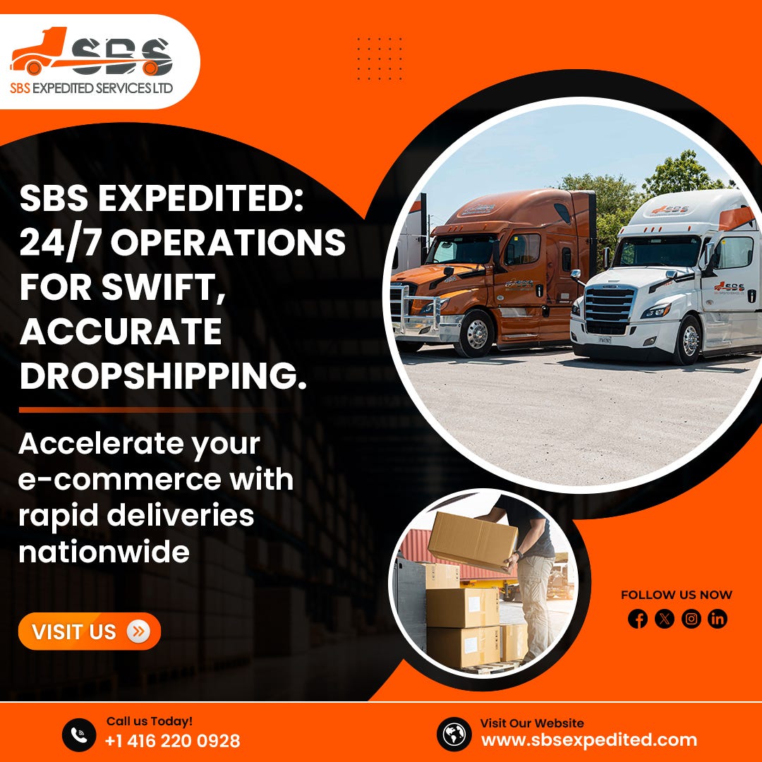 Enhancing Supply Chains: SBS Expedited — Your Premier Logistics Company in Canada | by Jenney ...