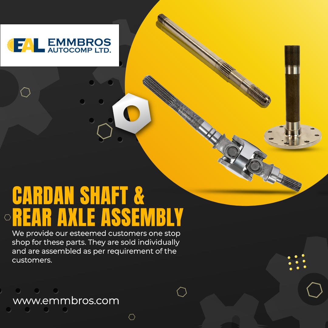 Shop Cardan Shafts or Rear Axle Assemblies Online at Best Prices ...