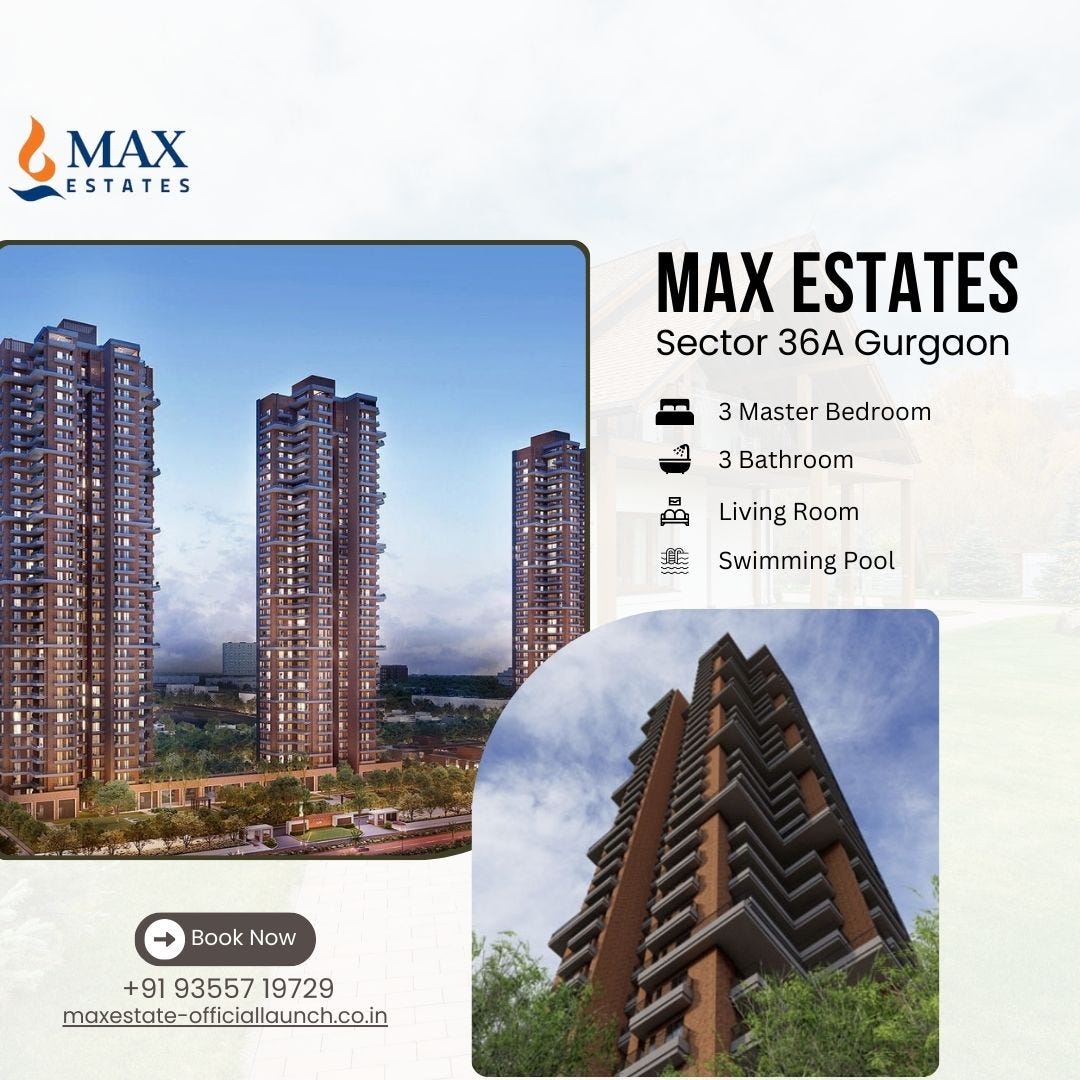 Exclusive Homes at Max Estates Sector 36A, Gurgaon - Godrej Properties ...