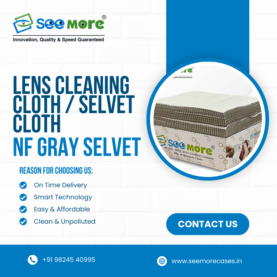 Lens Cleaning Cloth/Selvet Cloth — NF Gray Selvet | by Optical Case ...