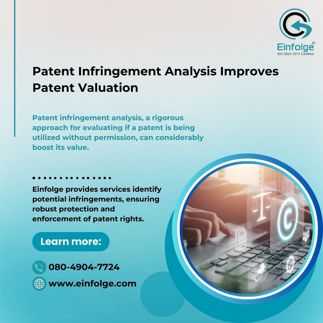Patent Infringement Analysis Improves Patent Valuation - Einfolge - Medium