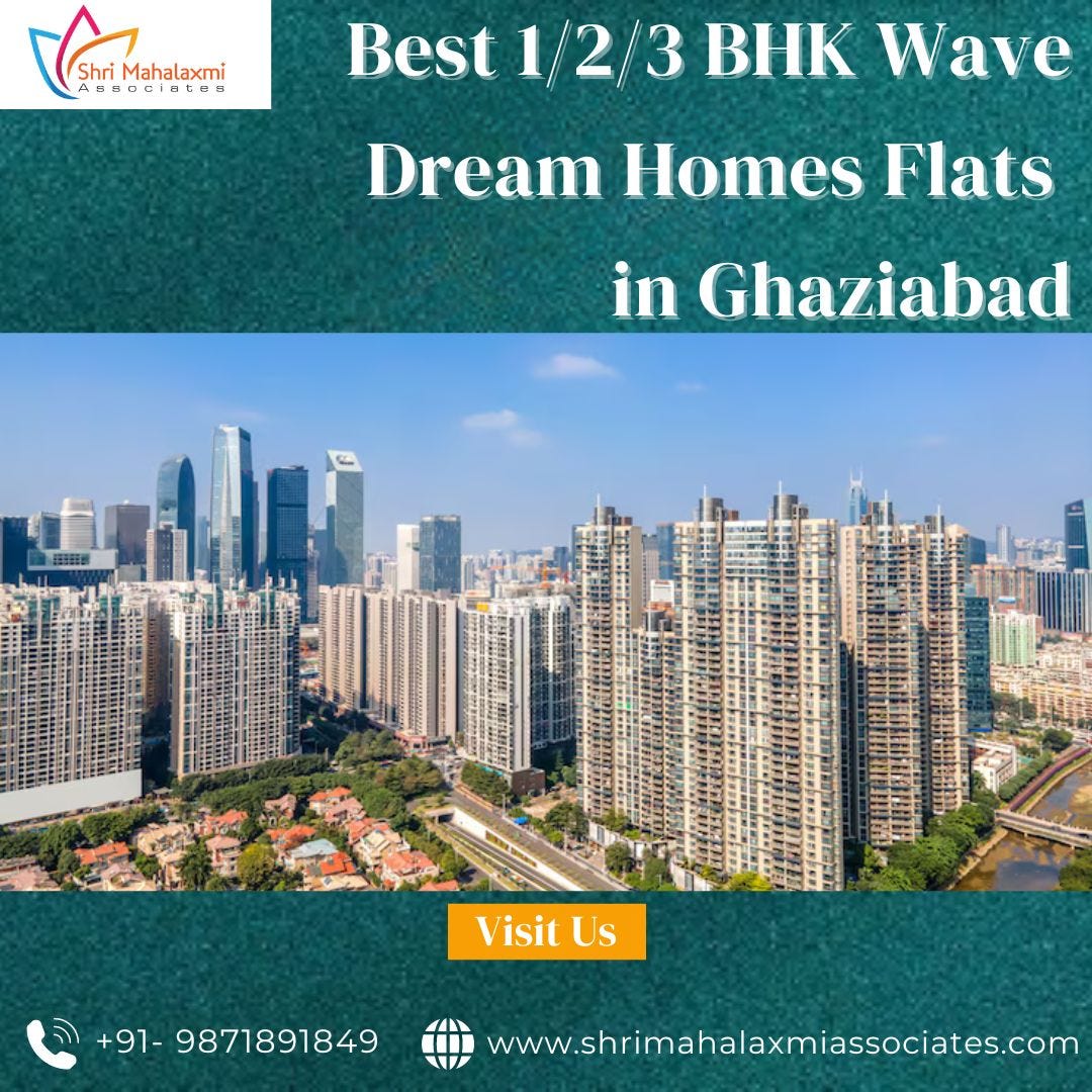 Best 1/2/3 BHK Wave Dream Homes Flats in Ghaziabad - Shri Mahalaxmi ...