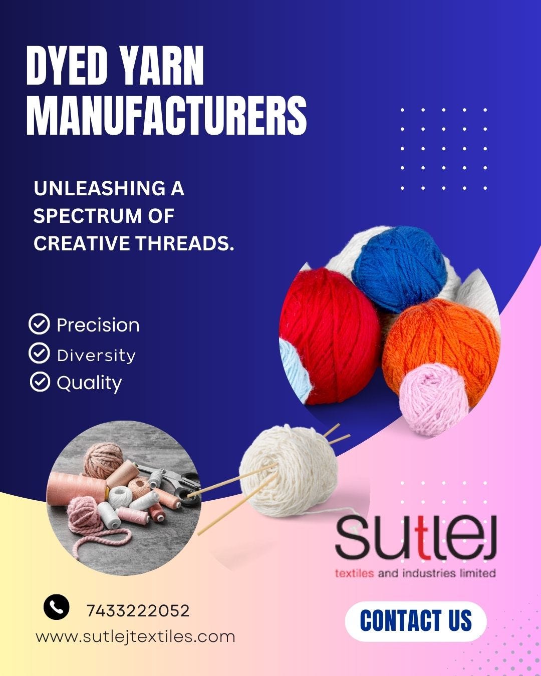 Dyed Yarn Manufacturer - Sutlejtextiles - Medium