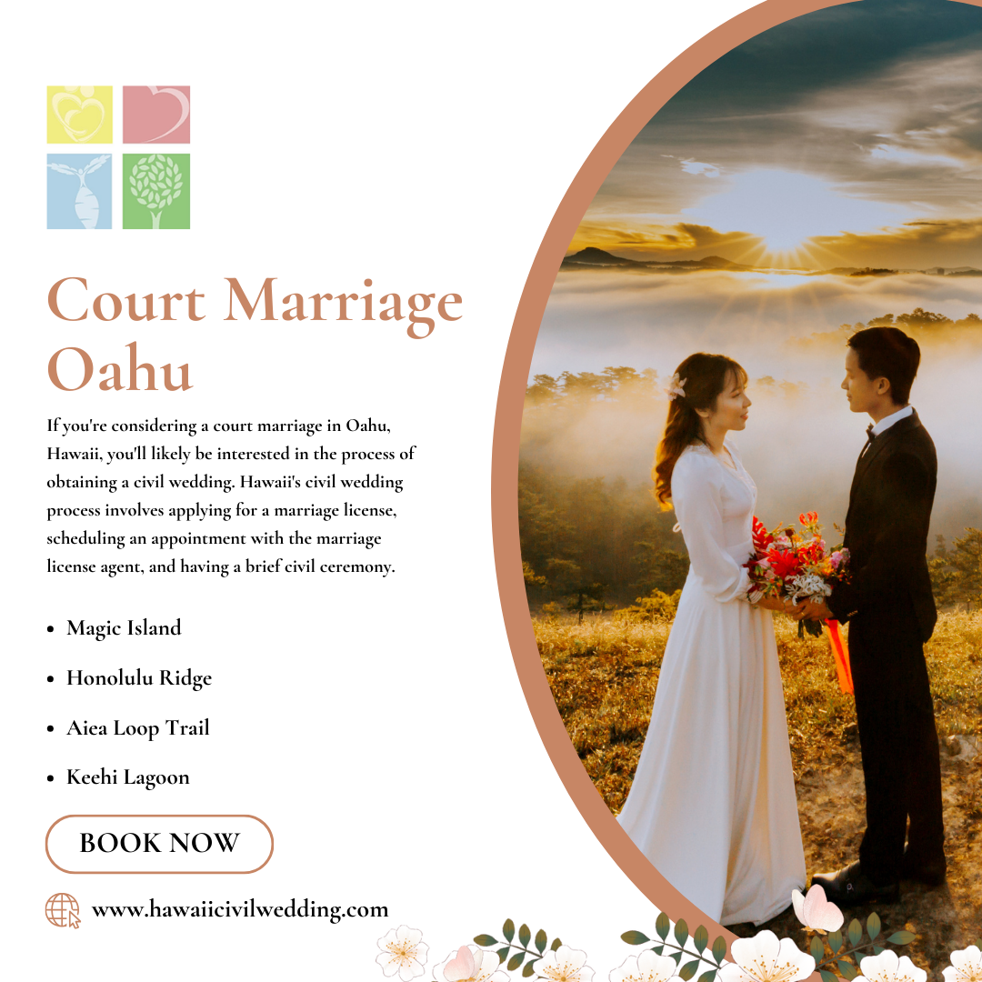 Court Marriage Oahu - Hawaii Civil Wedding - Medium