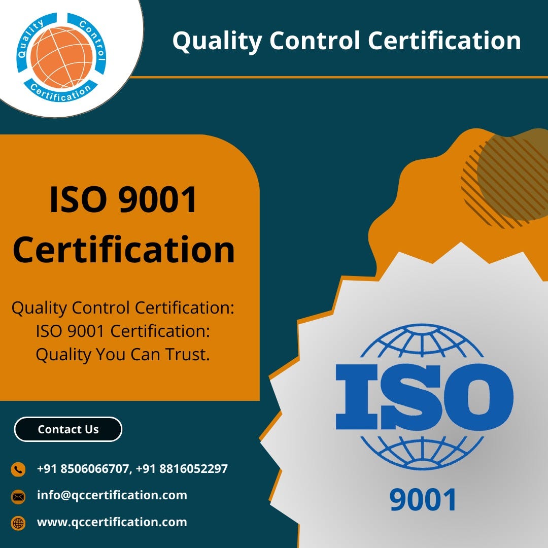 ISO ISO 9001 Certification | Quality Control Certification - Kripa sharma - Medium