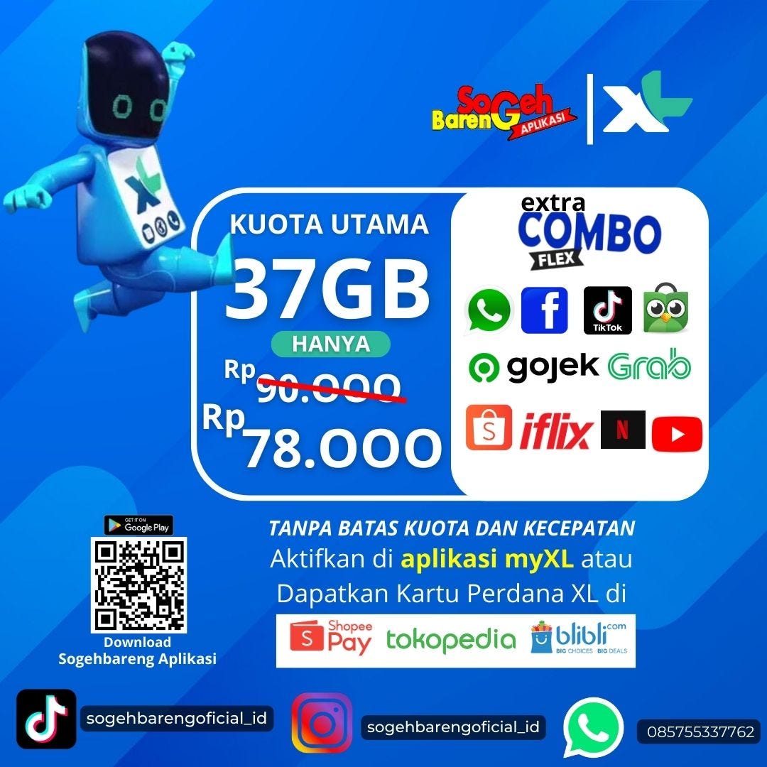 0857–5533–7762 (wa), Beli XL Extra Kuota 37Gb 30 Hari Kembangan | by Aplikasi reseller top up ...