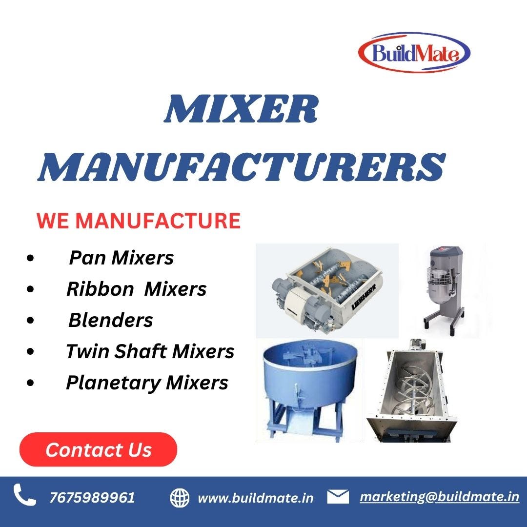 Unveiling the Essential Role of Mixers: A Cross-Industry Exploration ...