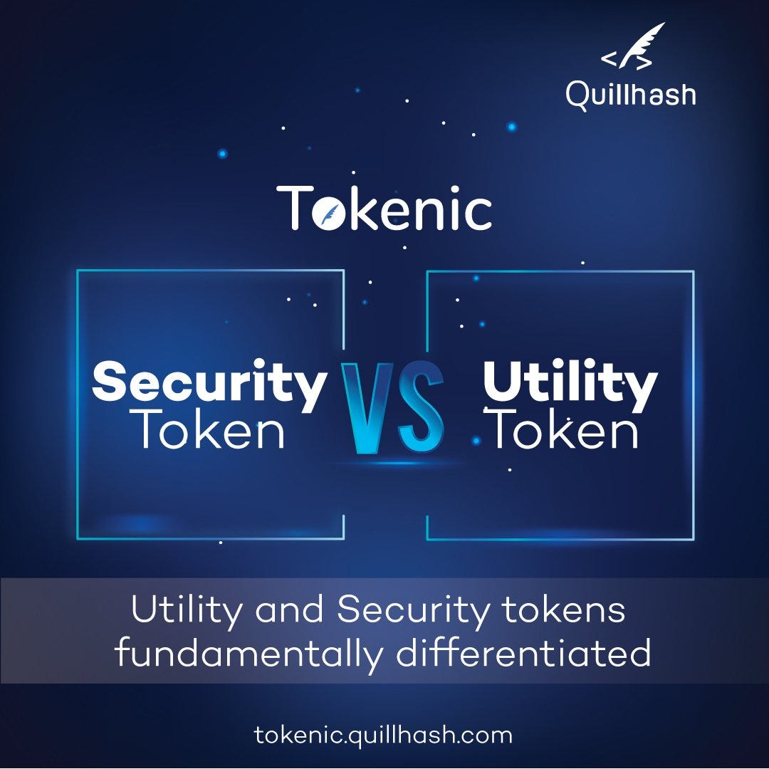 How is Security Token Different From Utility Token ? | by Rajat Gahlot | QuillHash | Medium