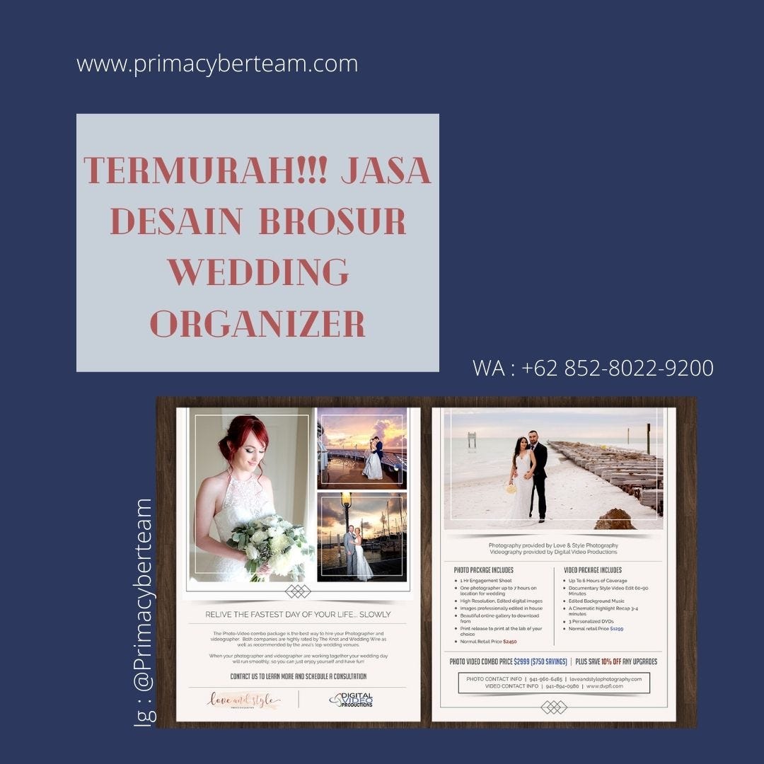 TERMURAH!!! +62 852-8022-9200 | Jasa Desain Brosur Wedding Organizer ...