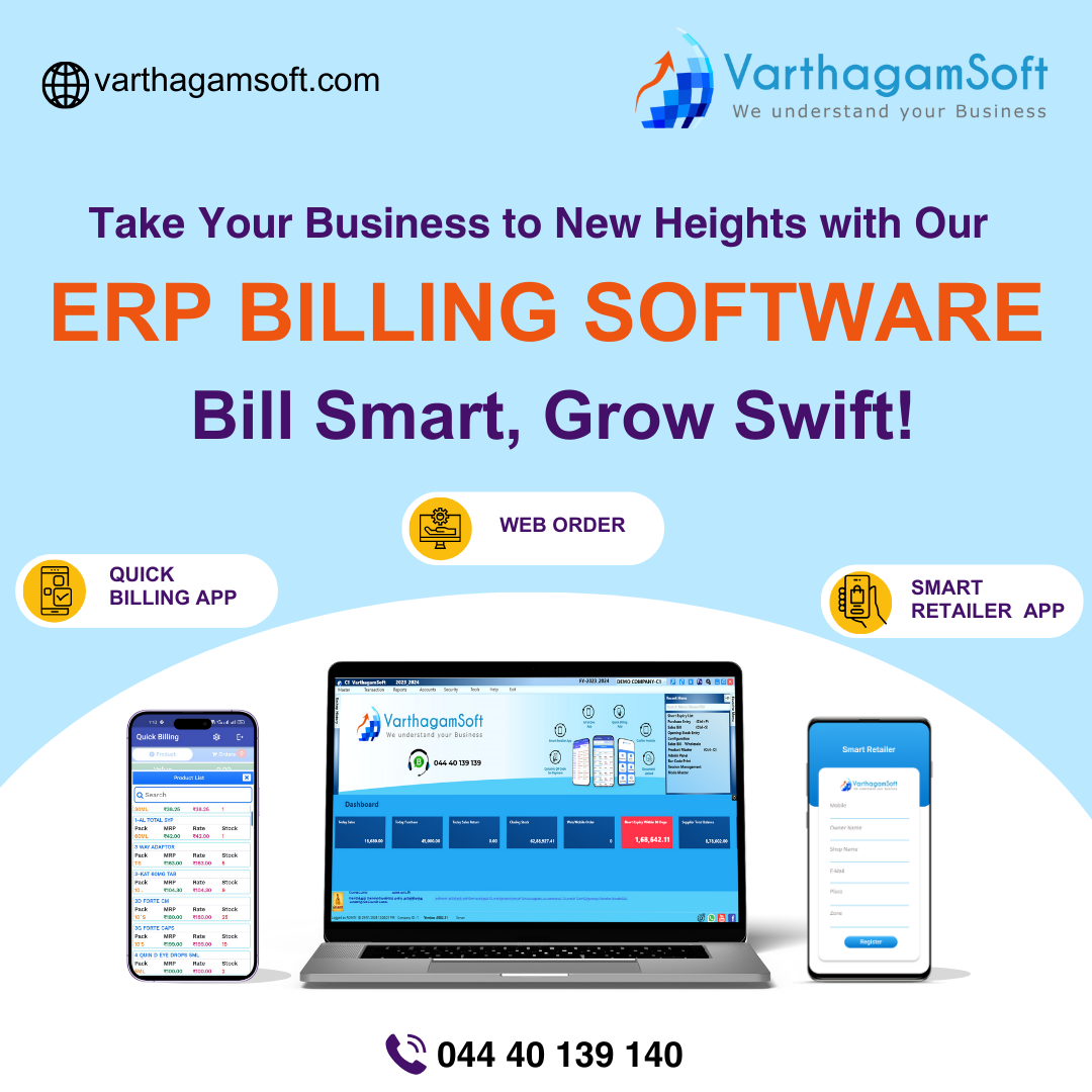 Best ERP Software for Effortless Billing - Varthagamsoft - Medium