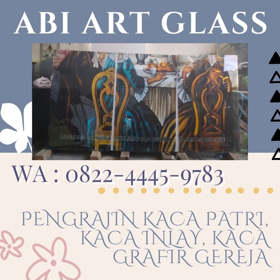 Kerajinan KACA PATRI | KACA INLAY | KACA GRAFIR GEREJA Bangli, WA ...