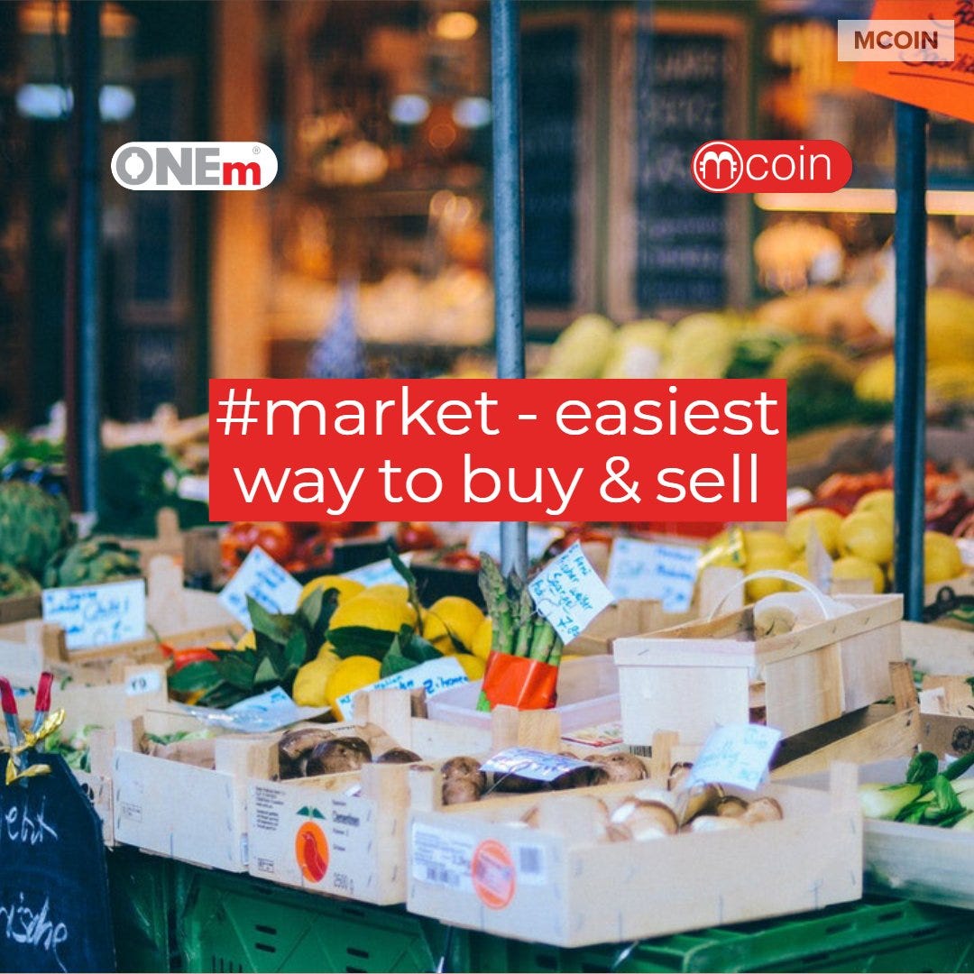 mCoin now exclusively accepted in Marketplace service | by mCoin | onem ...