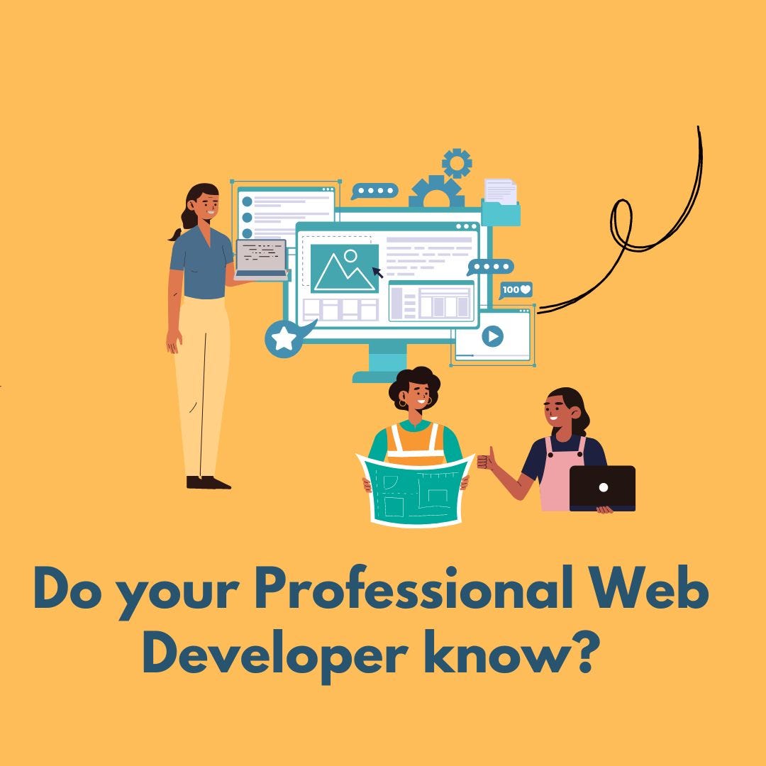 What Should Your Professional Web Developer Know? | by Tanvi | Medium