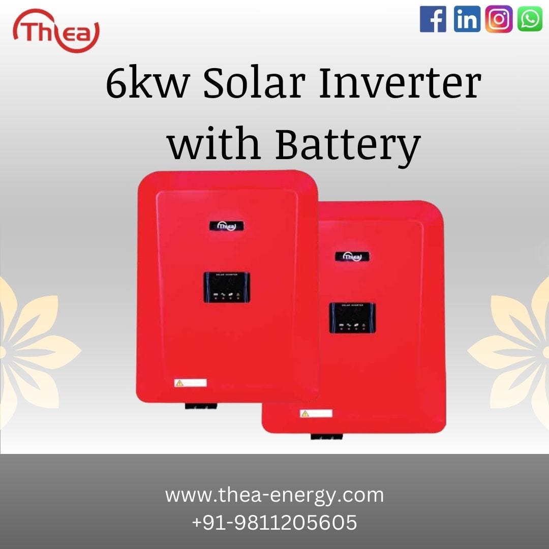 6kw Solar Inverter With Battery - Thea-energy - Medium