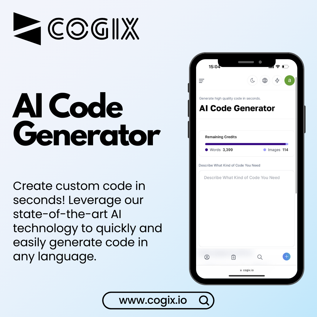 👨‍💻 Enhance your coding efficiency with CogiX AI Code Generator! 💻 | by CogiX AI | Nov, 2023 ...