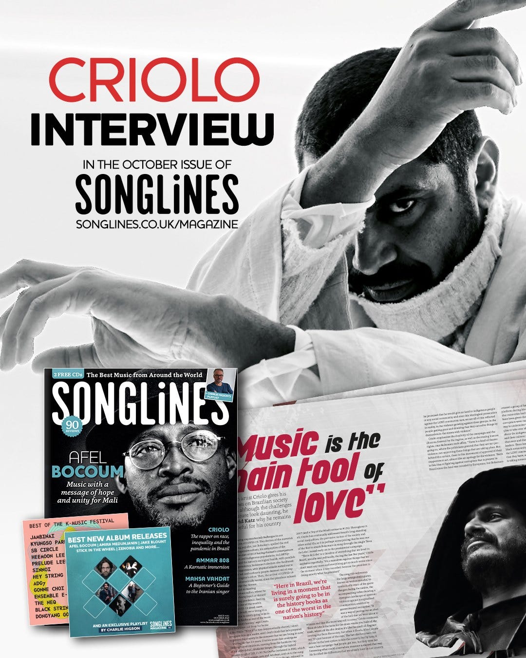 MENTIONS: Songlines Magazine (2020) | by Tino Monetti | Medium