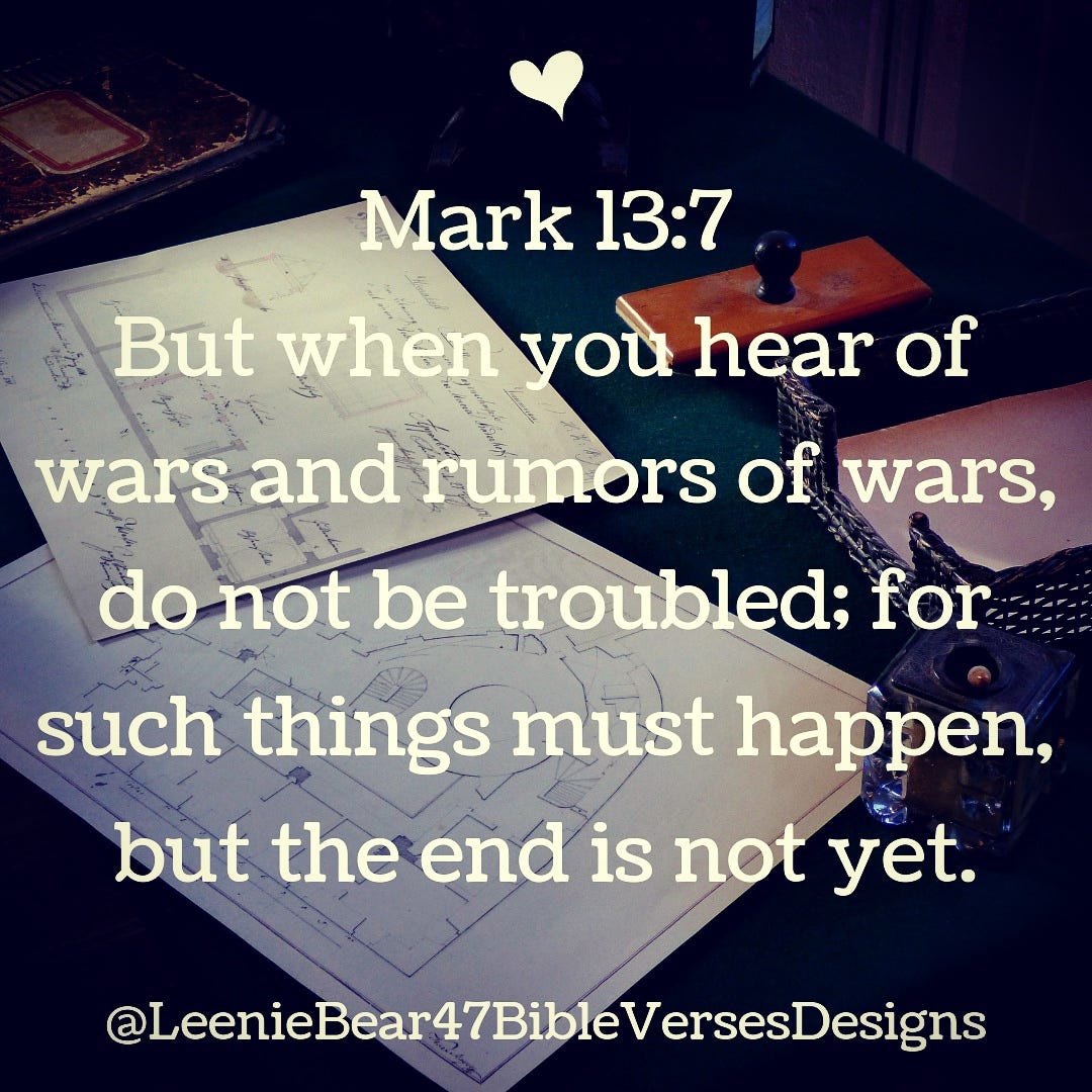 Mark 13 7 Kjv