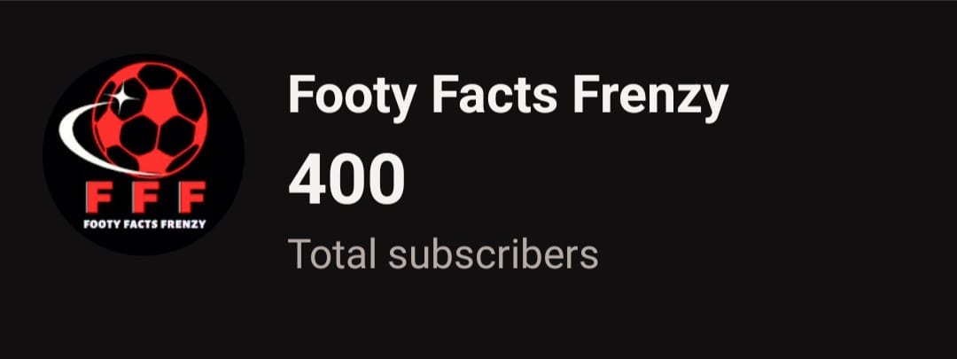 Football Channel Footy Facts Frenzy Reaches Milestone 400 Subscribers ...